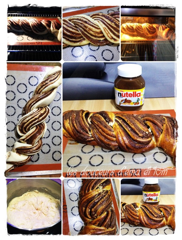 Torsade briochée au Nutella, recette de brioche - CakesandSweets.fr