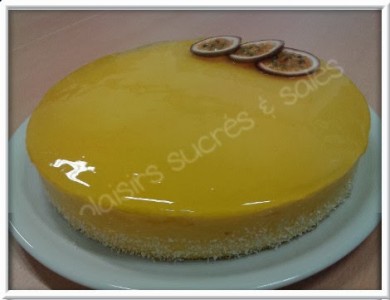 Carioca : entremet fruit de la passion et noix de coco - CakesandSweets.fr