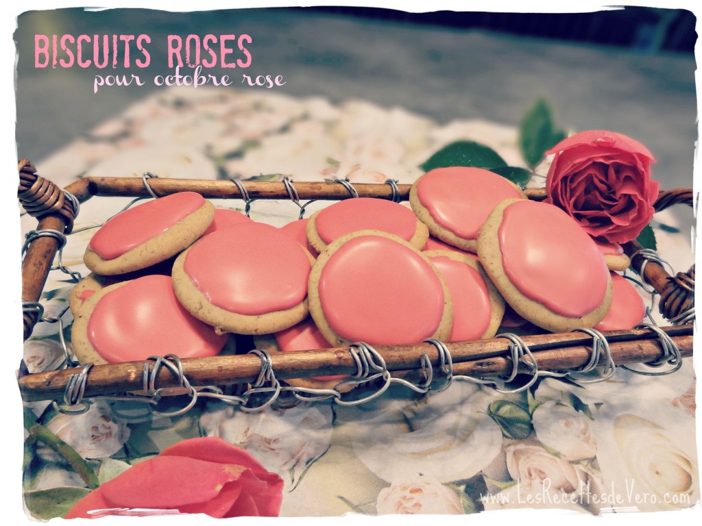 Biscuits roses, recette Octobre rose - CakesandSweets.fr
