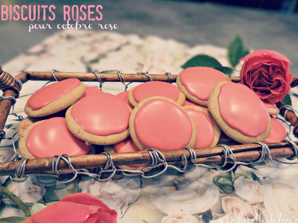 Biscuits roses, recette Octobre rose - CakesandSweets.fr